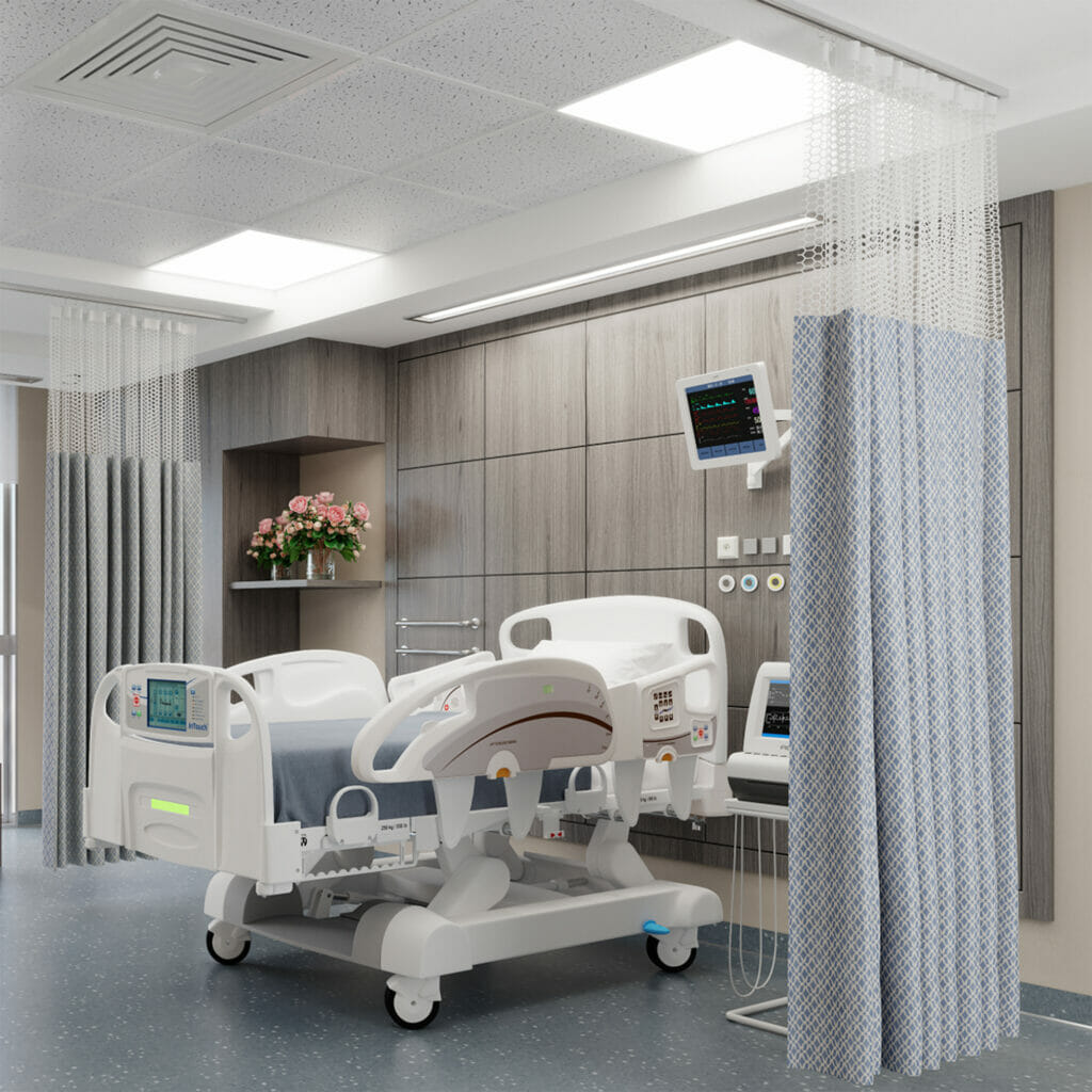 Standard Cubicle Privacy Curtain – Blooms | Hospital Privacy Drapes